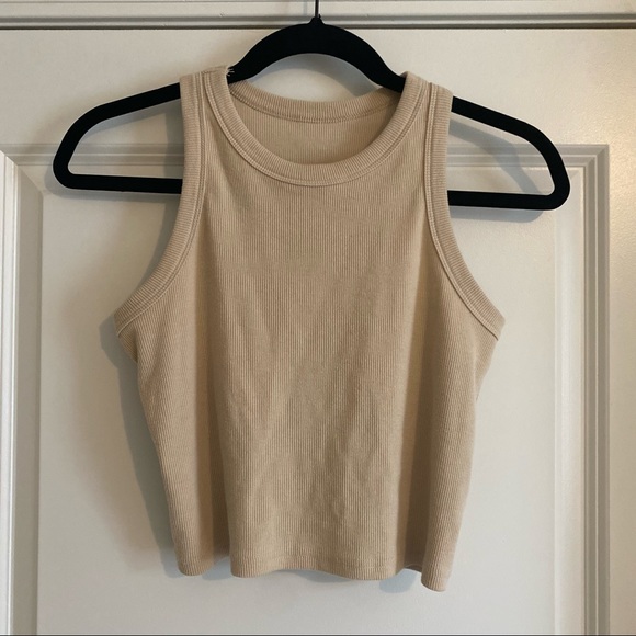 Tops | Basic Ribbed Cropped Tank | Poshmark